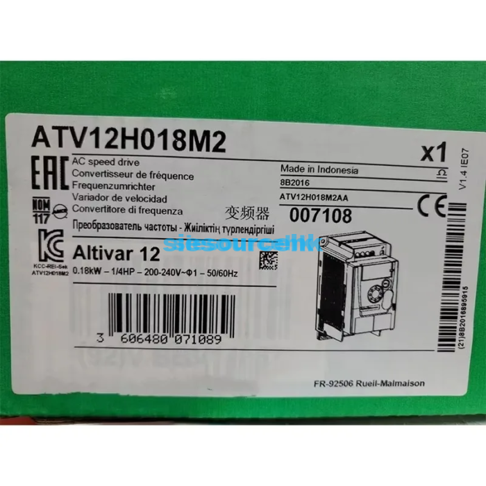 ATV630U15N4 Variable Speed Drive by Schneider - SieSourcecontrol